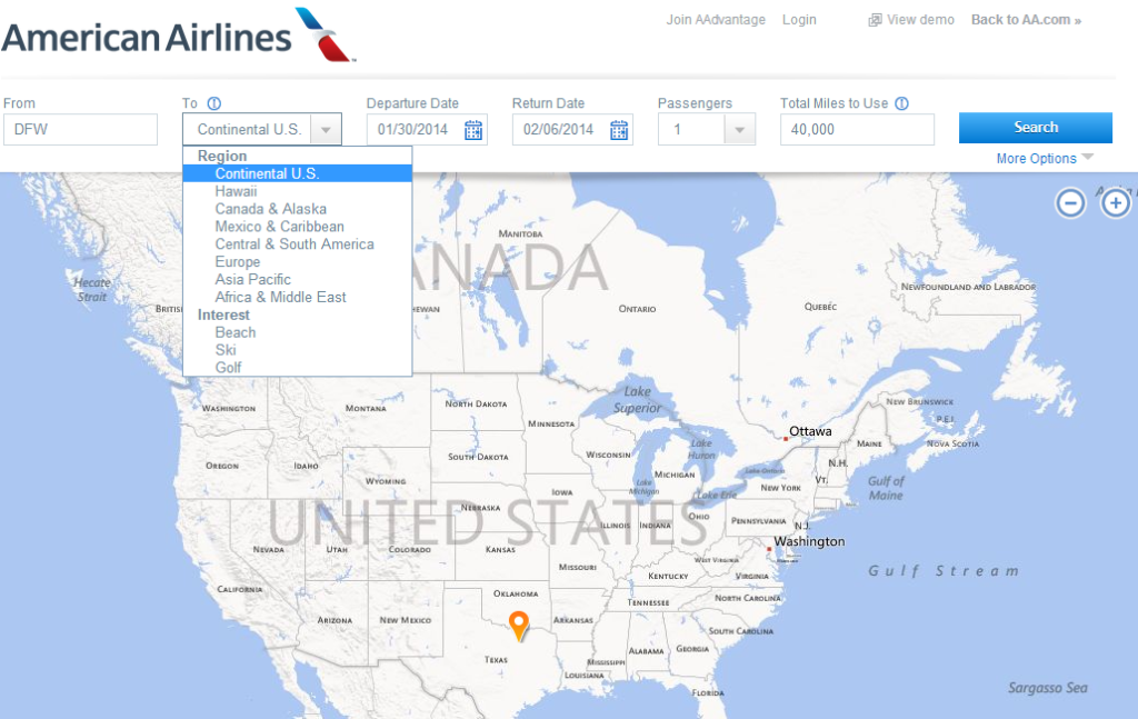 BA Avios Booking Tool: The AA Award Map – milenomics.com