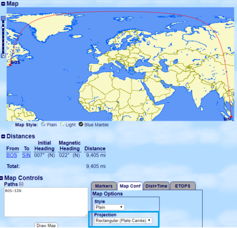 Using Great Circle Mapper to Find Flight Distances – milenomics.com