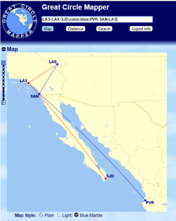 Using Great Circle Mapper to Find Flight Distances – milenomics.com