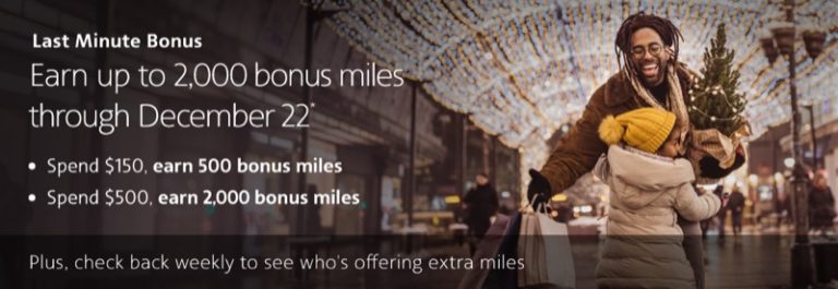 Airline Portal Holiday Bonuses for December 2019 – milenomics.com